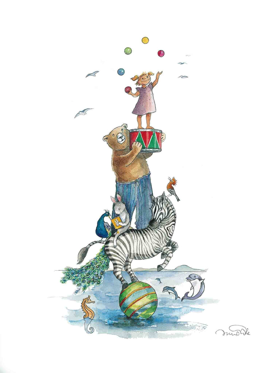 Artprint Girl of the Circus – AnimoAlphabets